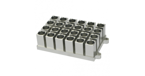 Heating block for 24 12mm tubes for shaking incubator | BT Lab Systems